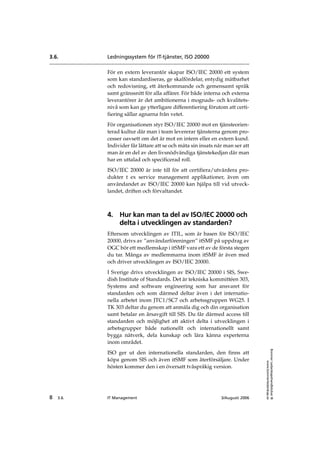 Ledningssystem för IT-tjänster ISO/IEC 20000 | PDF