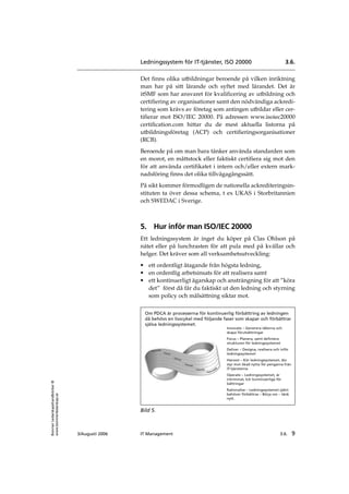 Ledningssystem för IT-tjänster ISO/IEC 20000 | PDF