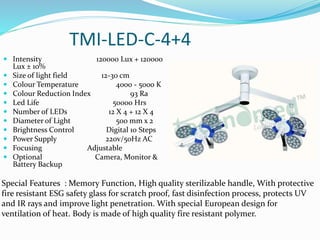 Technomed Led ot light catalog | PPTX | Cameras and Camcorders ...