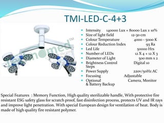 Technomed Led ot light catalog | PPTX | Cameras and Camcorders ...