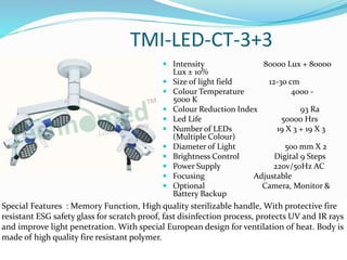 Technomed Led ot light catalog | PPTX | Cameras and Camcorders ...