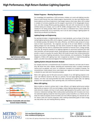 LED Outdoor Lighting Experts - Background on Metro LED Lighting | PDF ...