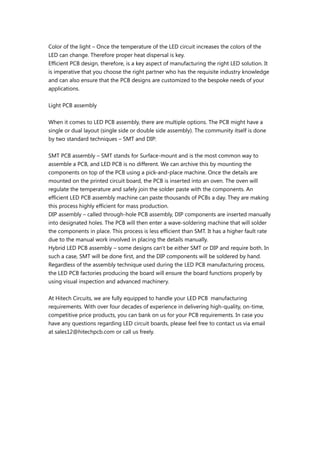 LED PCB Design PCB Manufacturer Factory.docx