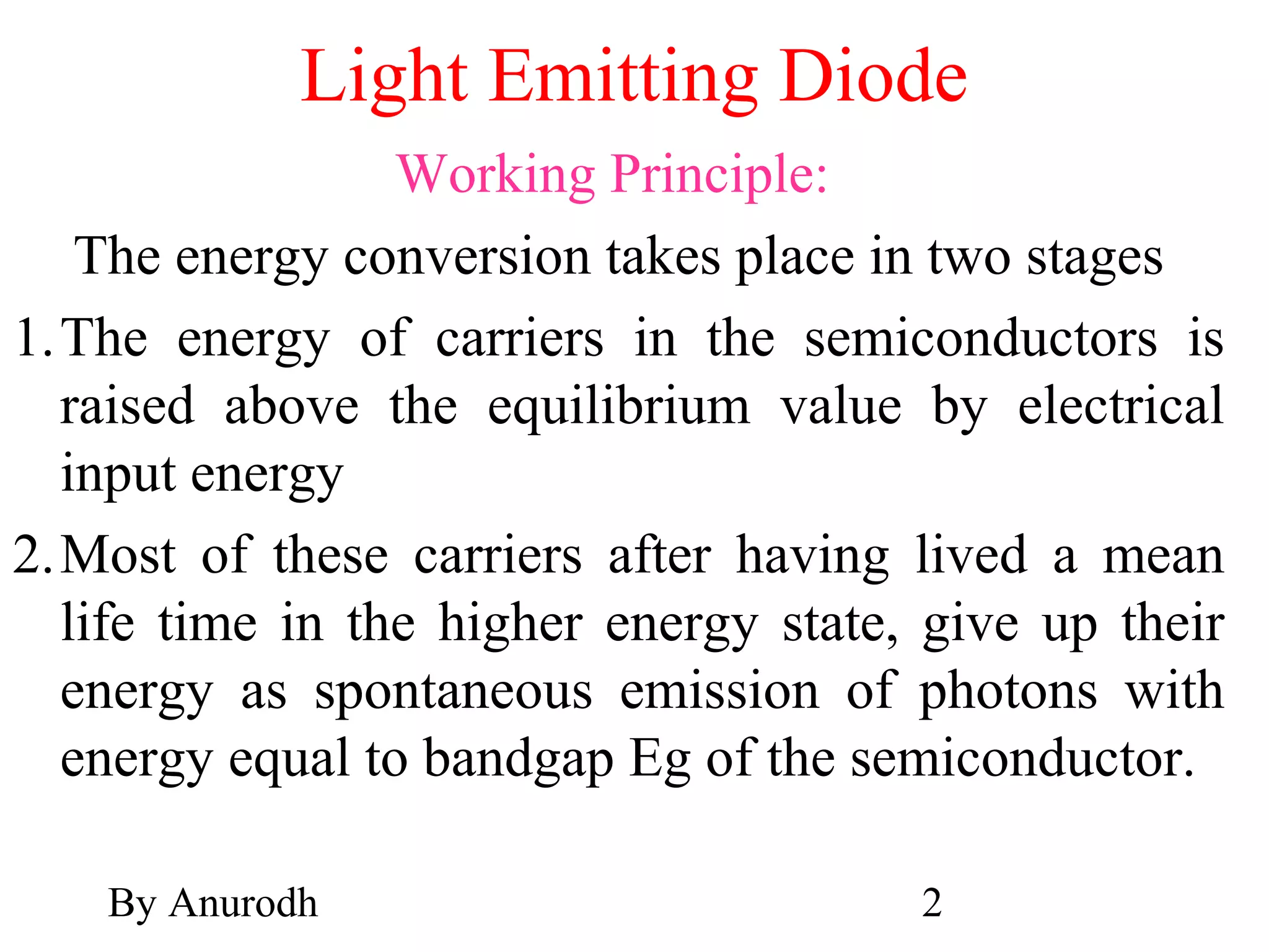 Led pin diode | PPT
