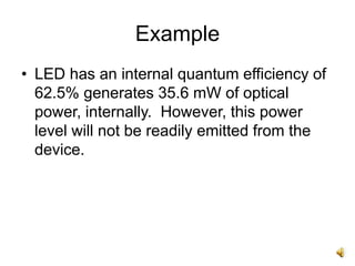 LED Power Output and Efficiency | PPT
