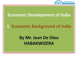 Economic Development of India Presentation | PPTX