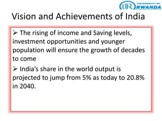 Economic Development of India Presentation | PPTX
