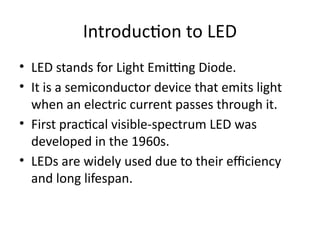 LED_Presentation_with_Images For basic knowledge... | PPT