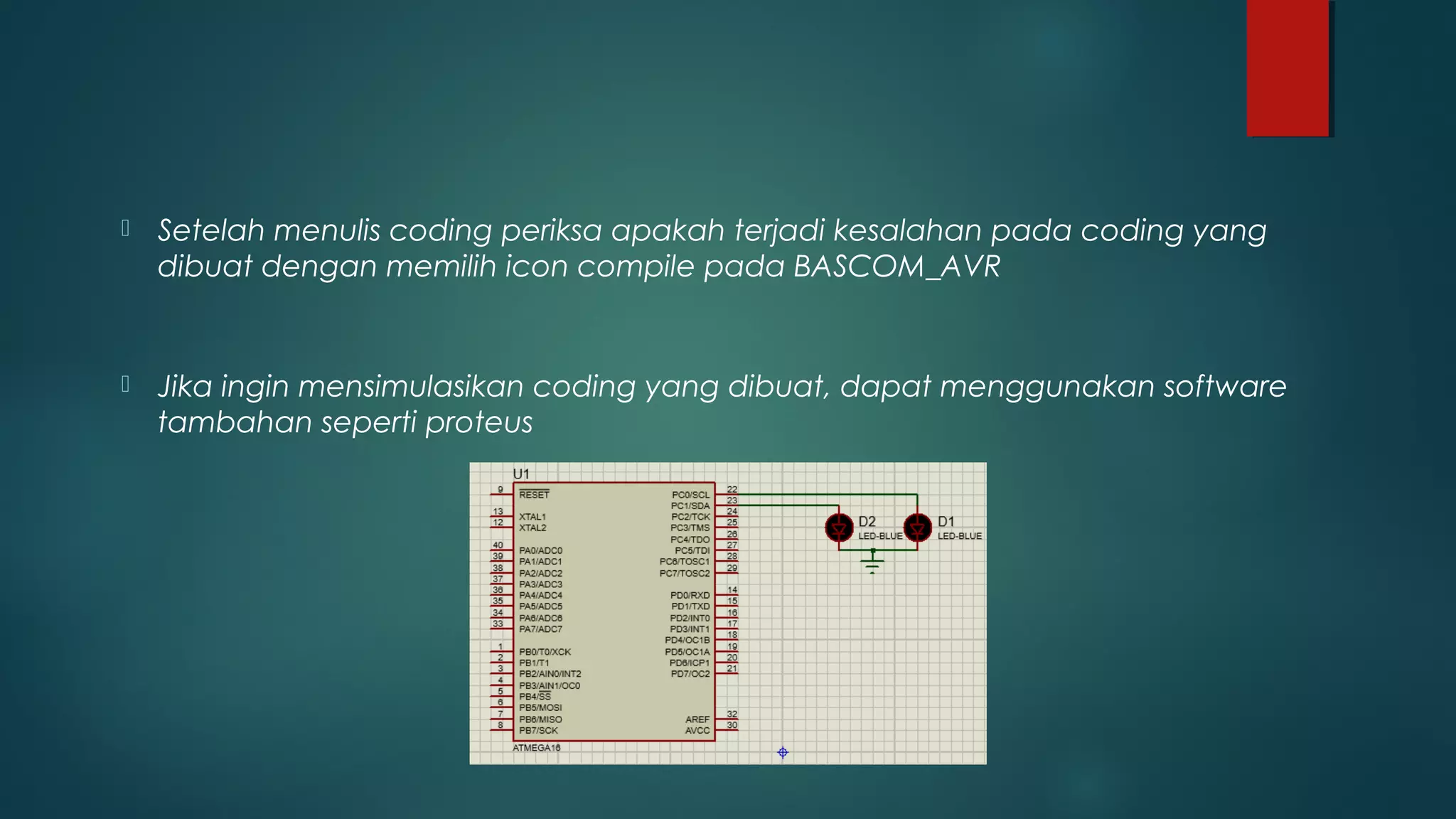 Led project menggunakan at mega16 | PPT