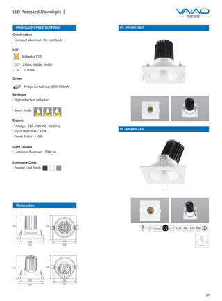2016 LED Recessed Ceiling Lights | PDF