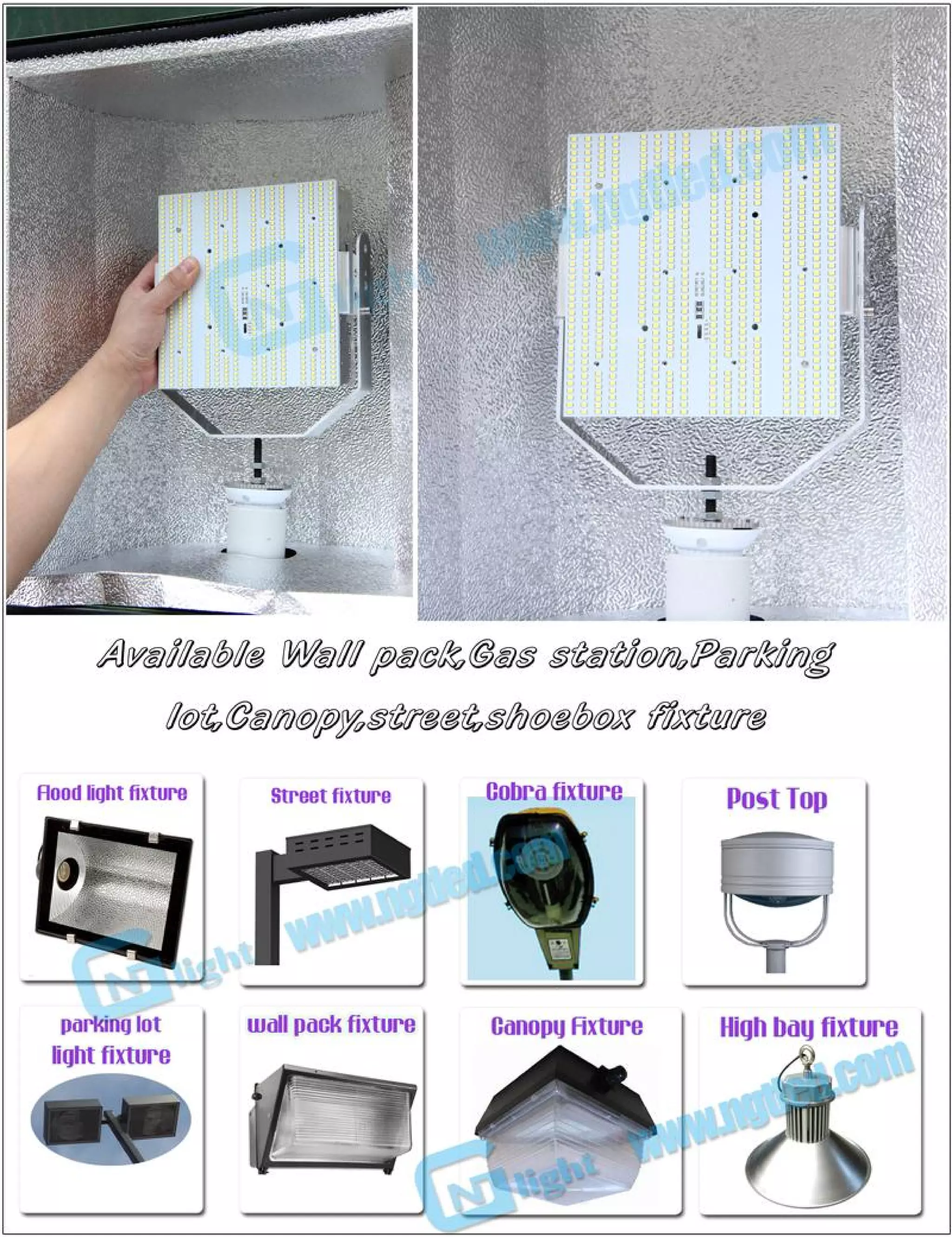 Led retrofit kit installation and application image | PDF