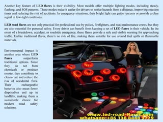 LED Road Flares The Future of Safe Traffic Management | PDF