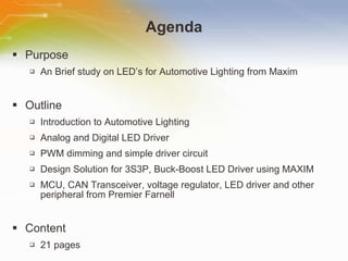 Solution on Automotive LED Signal Lighting | PPT