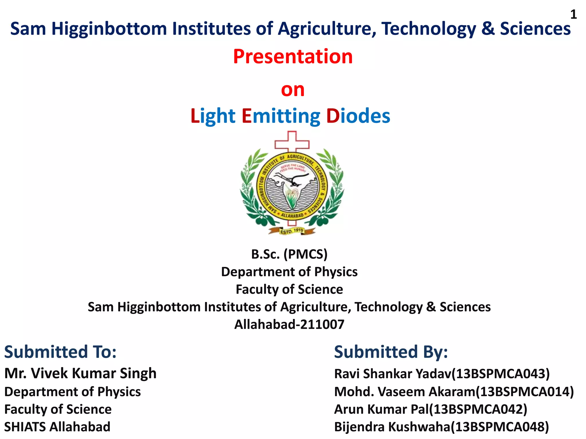 LED's Presentation | PPTX