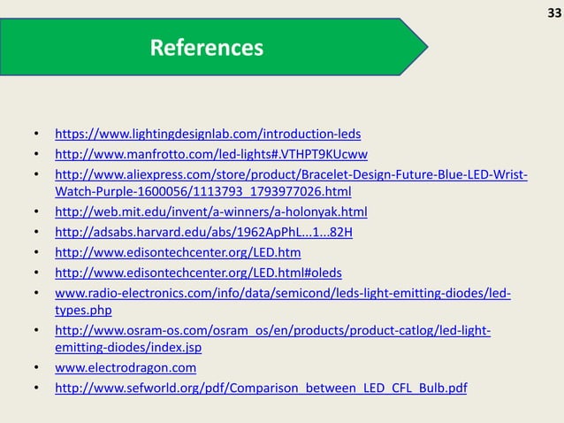 LED's Presentation | PPTX | Chemistry | Science
