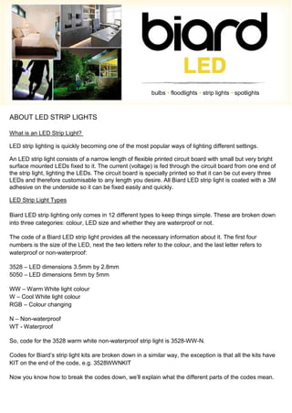 Led strip light buyers guide | PDF