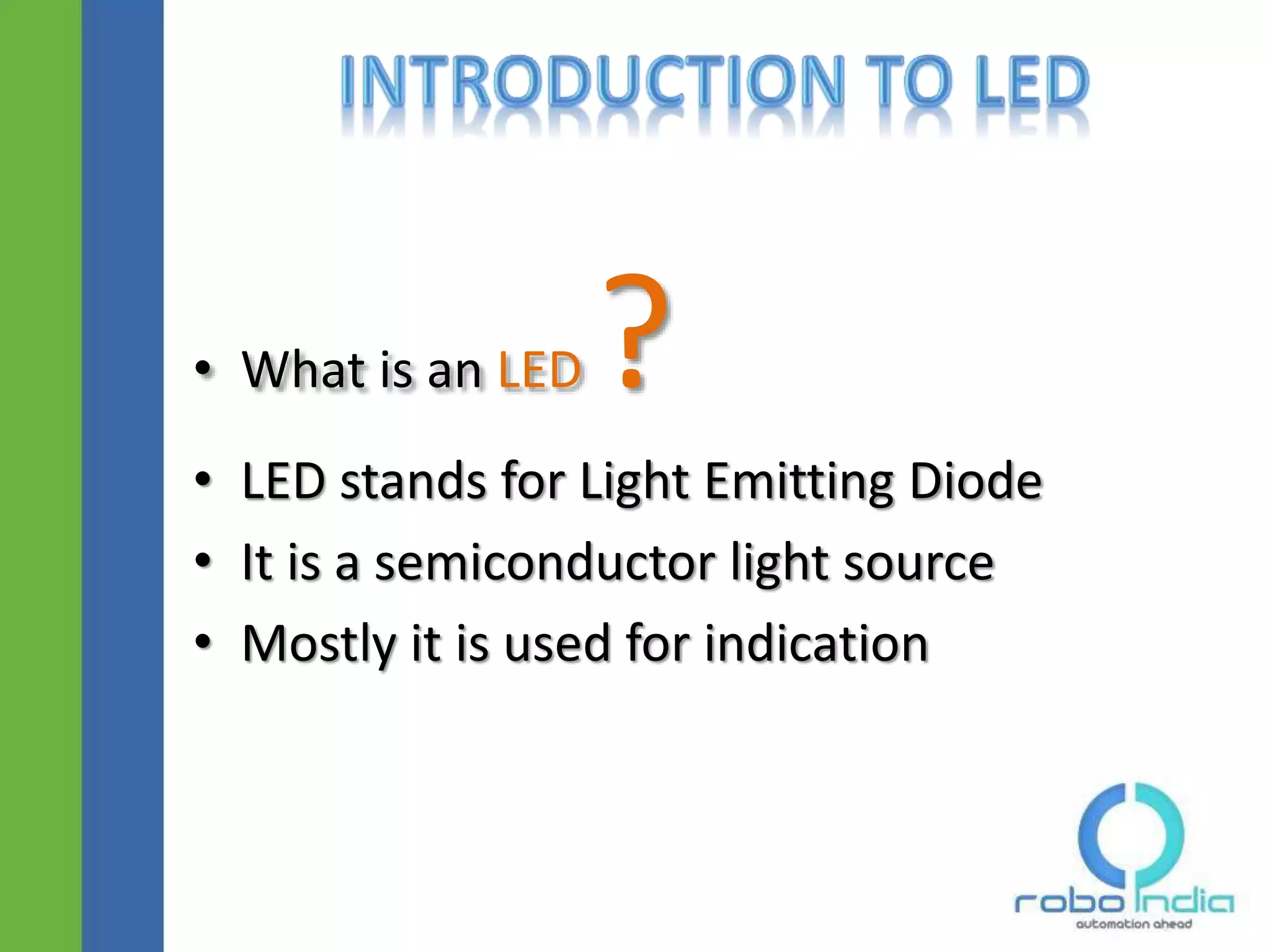 Led Theory and Working Principles | PPTX