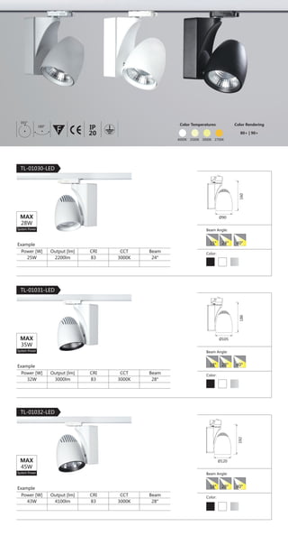 2016 LED Track Lighting, LED Rail Lights | PDF