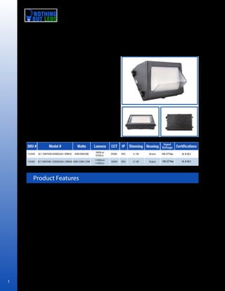 LED Traditional Wall Pack | PDF