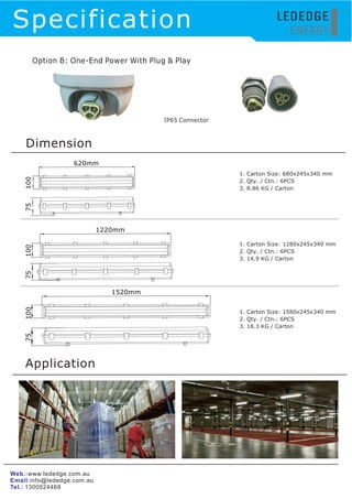 LED Tri Proof Light data_sheet | PDF