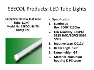 Led tube lights | PPTX
