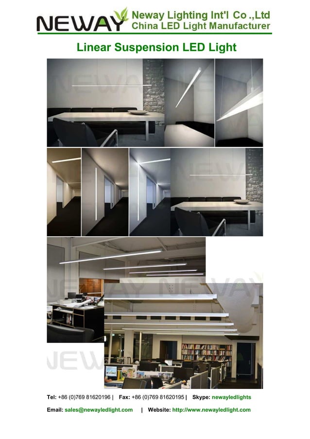 Led tube lights linear, suspended profiles aluminum light linear ...