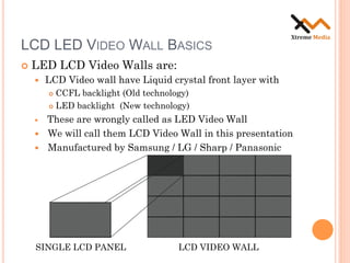 LCD and LED Video Wall Comparison | PDF