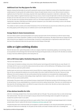 Led vs hid grow lights manufacturers won't tell you | PDF