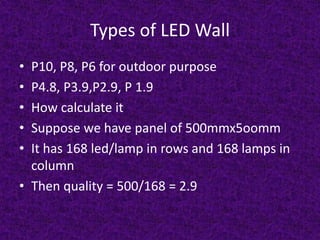 what is LED Wall, how do we install it | PDF