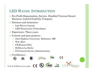 Led Waves Product Presentation | PDF