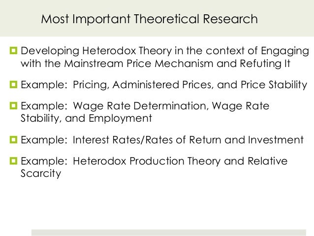 The Role of Microeconomics in Heterodox Economics - A View of a Heter…
