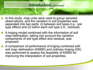 Using Kriging Combined with Categorical Information of Soil Maps for ...
