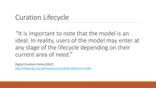 Lee - The Data Lifecycle: Curating Partners to Curate Data | PPT