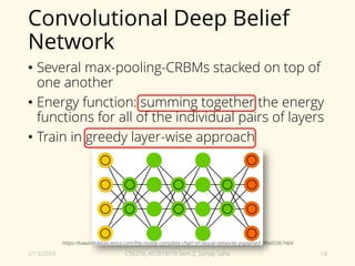 Convolutional Deep Belief Nets by Lee. H. 2009 | PPT