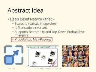 Convolutional Deep Belief Nets by Lee. H. 2009 | PPT | Free Download