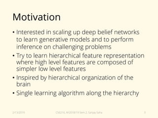 Convolutional Deep Belief Nets by Lee. H. 2009 | PPT