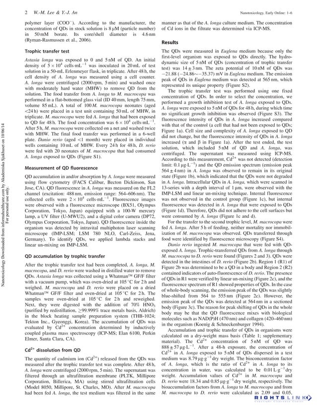 Lee2014 | PDF | Fish and Aquariums | Pets