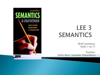 Lee3 semantics-a coursebook | PPTX