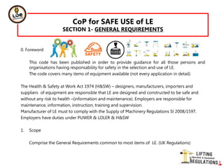 SAFE USE OF LIFTING EQUIPMENT LEEA | PPTX