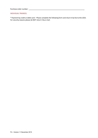 Leea 2016 examination entrance form version | PDF