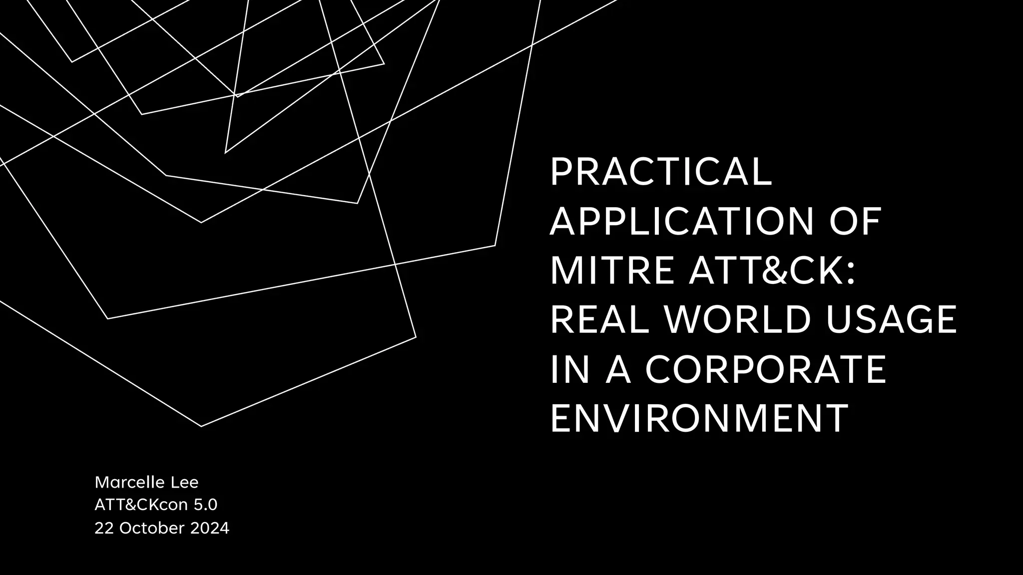 Practical Application of MITRE ATT&CK: Real World Usage in a Corporate ...