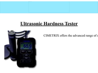 Hand Held Hardness Tester | PPT