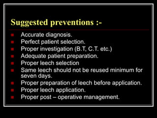 A bitter experience of Leech application | PPT