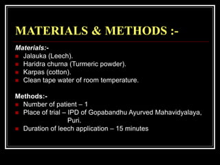 A bitter experience of Leech application | PPT