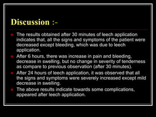 A bitter experience of Leech application | PPT