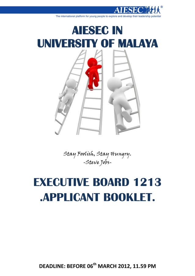 AIESEC_LCP Applicant Booklet | PDF