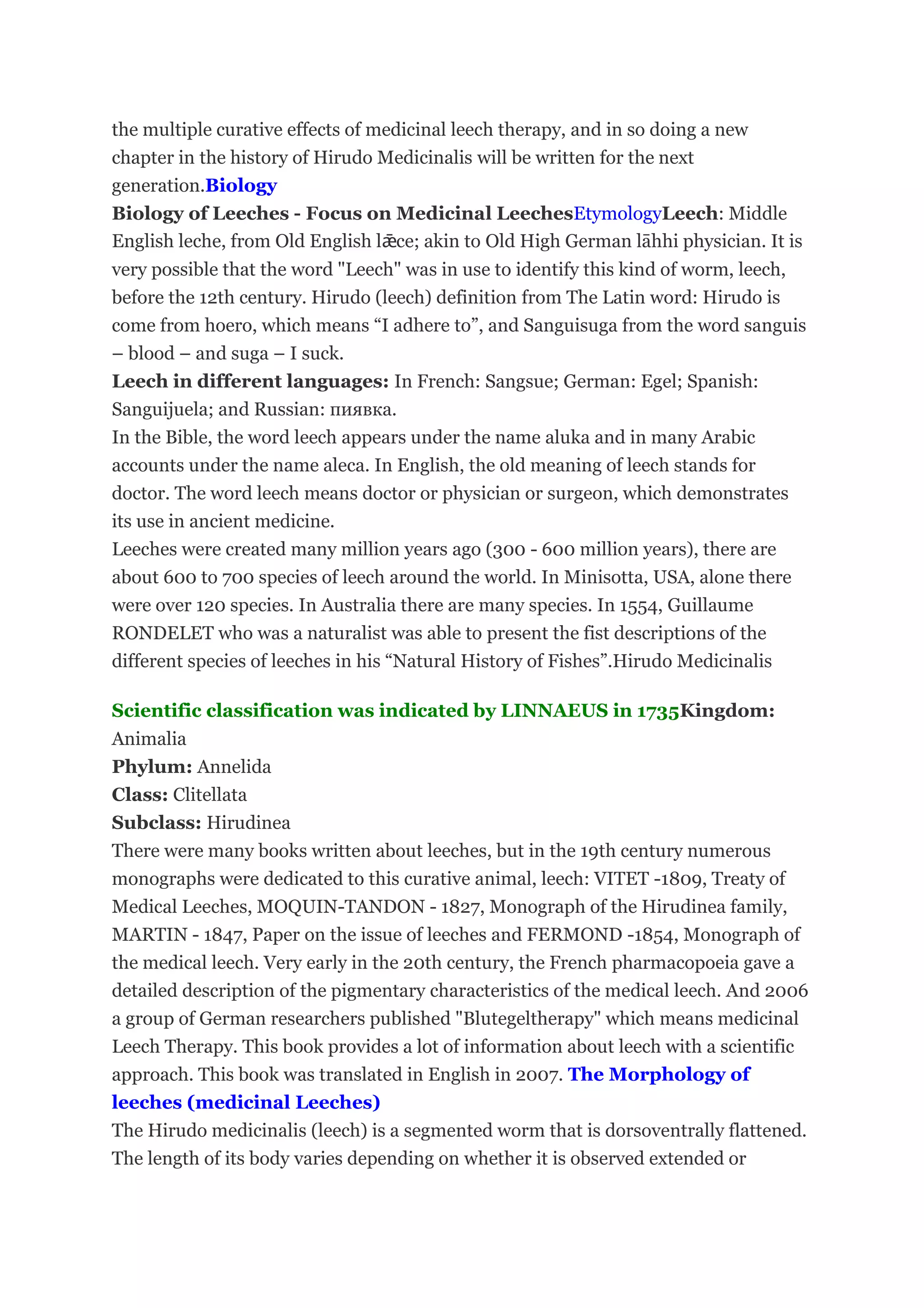 Leech therapy | DOCX