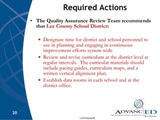 Lee co oral exit report | PPT