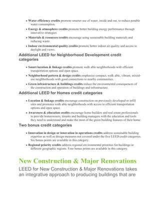 LEED U.S. Green Building Council.htm | Developmental Sites | Real Estate