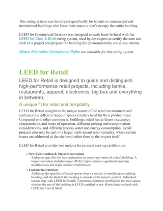 LEED U.S. Green Building Council.htm | Developmental Sites | Real Estate